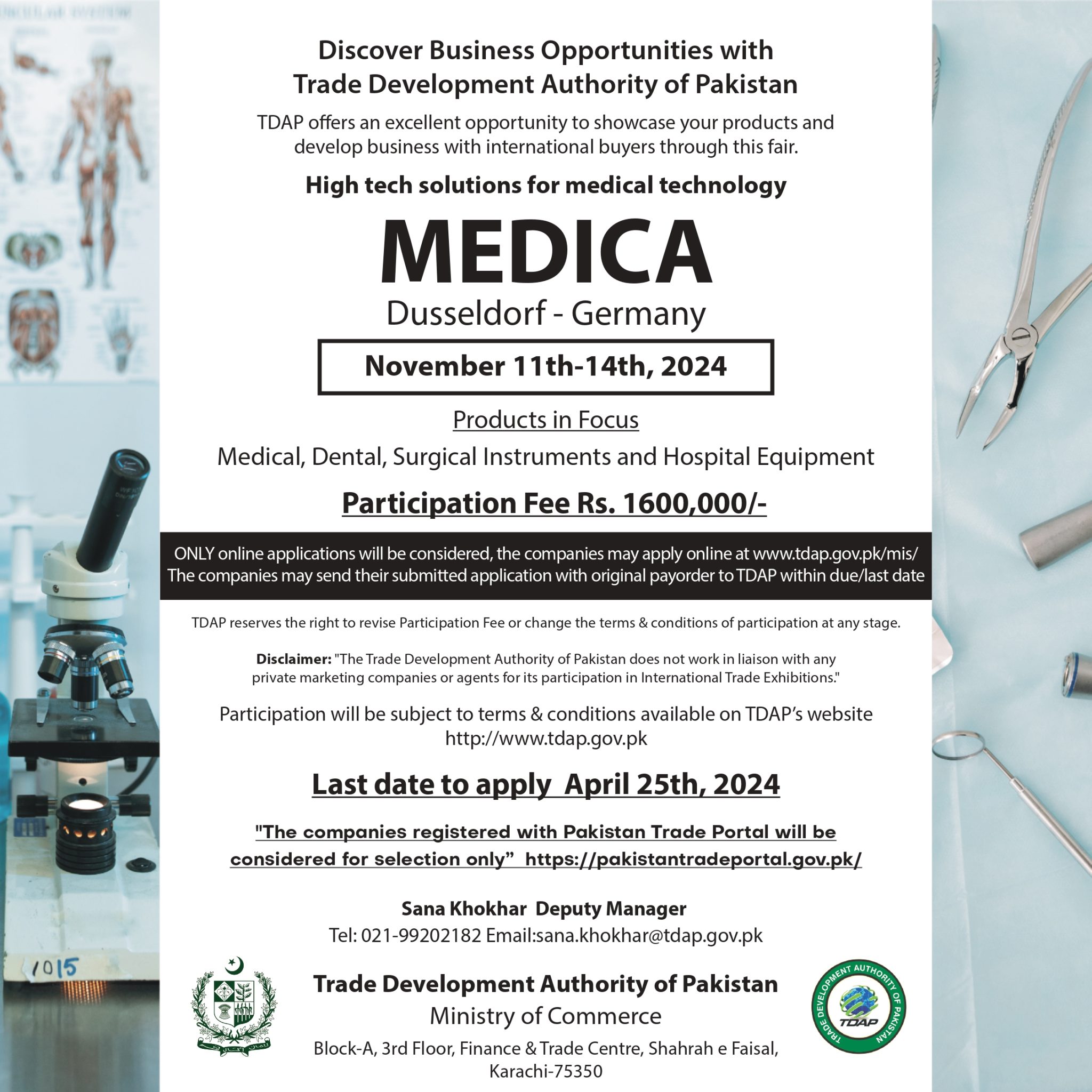 International Exhibition - Trade Development Authority of Pakistan (TDAP)