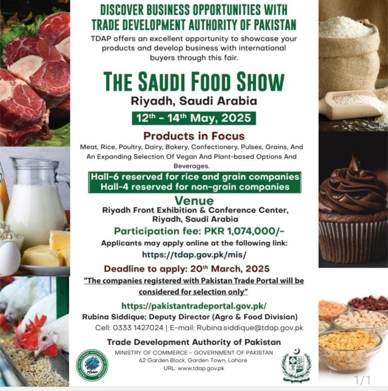 International Exhibition - Trade Development Authority of Pakistan (TDAP)